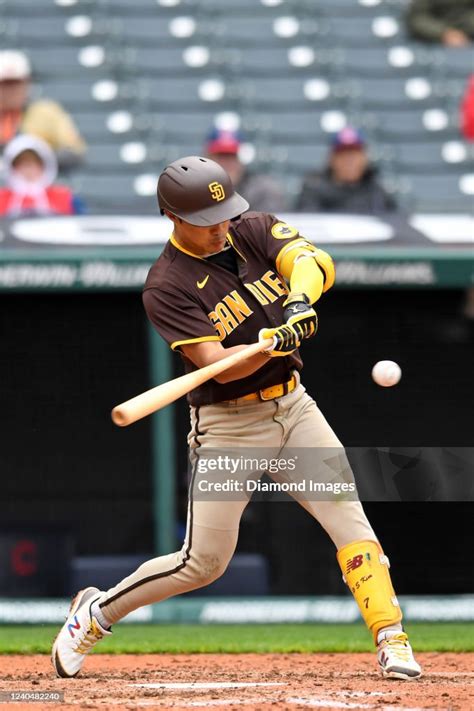 Ha Seong Kim Of The San Diego Padres Bats During The Fourth Inning Of