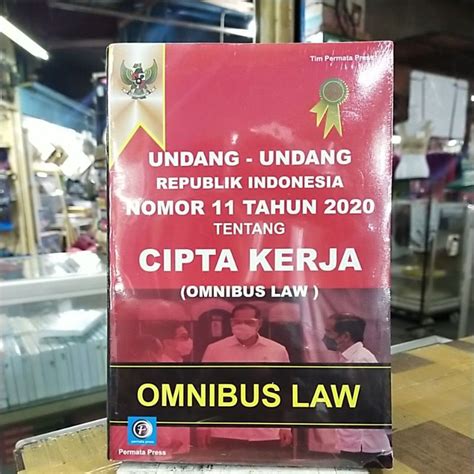 Jual Buku Undang Undang Cipta Kerja Omnibus Law No 11 Tahun 2020