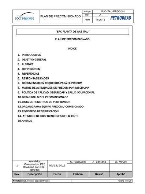 Plan Precom Itau Rev A 11jun Pdf Presupuesto Planificación