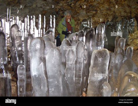 Date Japan Several Hundred Pillars Of Ice Can Be Seen In A Cave In