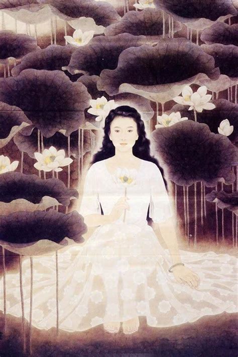 工筆畫 彭連熙工筆愛蓮人 每日頭條