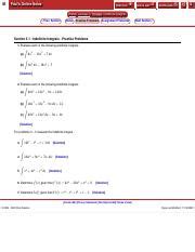 Calculus I Indefinite Integrals Practice Problems Pdf Paul S Online Notes PRACTICE QUICK