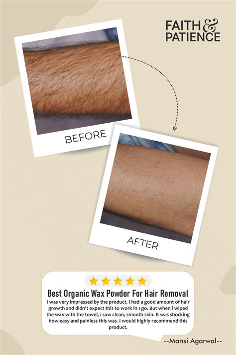 Chocolate Hair Removal Powder 10 Min Full Body Wax Hair Removal