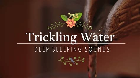 Trickling Water Sounds Water Sounds For Sleeping Deep Sleep Sounds
