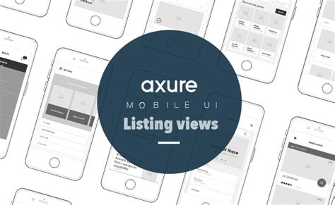 Axure Mobile UI Listing View