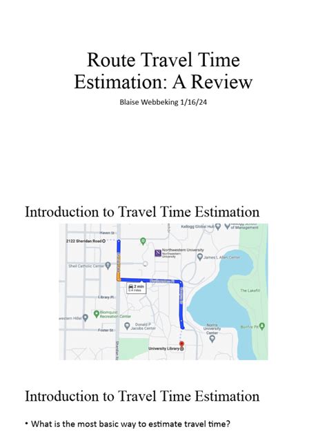 route travel time estimation pdf computational neuroscience