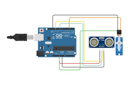 Circuit Design Servomotor Sg90 Tinkercad
