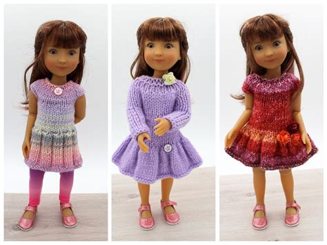 Knitting Pattern For Ruby Red Siblies Dolls 12 Three Etsy