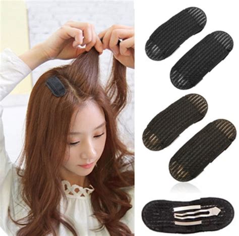 4 Pack Sponge Bump It Up Volume Hair Clips Invisible Hair Inserts