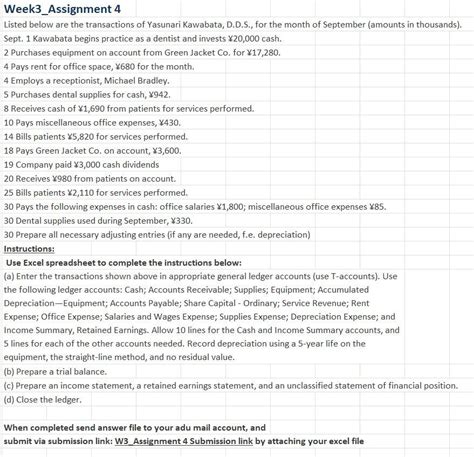 solved week3 assignment 4 listed below are the transactions