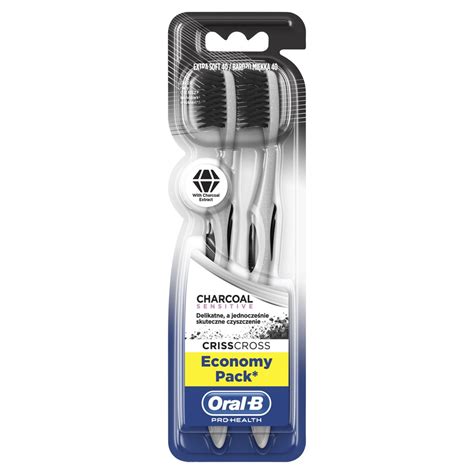 Oral B Criss Cross Charcoal Szczoteczka Do Zębów Bardzo Miękka 2 Szt