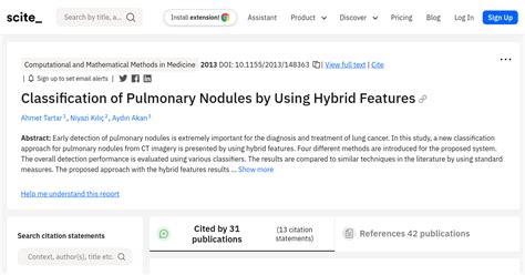 Classification Of Pulmonary Nodules By Using Hybrid Features Scite