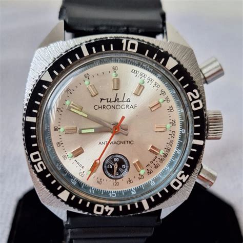Rare Vintage German Wristwatch Ruhla Chronograph Chronograph £14779
