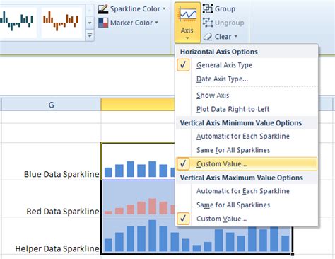 Stacked Column And Combination Charts With Excel 2010 Sparklines