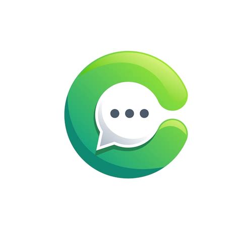 Chat Logo Design Vector Premium Download
