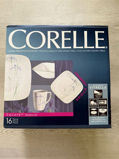 Corelle Shadow Iris Set Sealed In Box Furniture And Home Living Kitchenware And Tableware