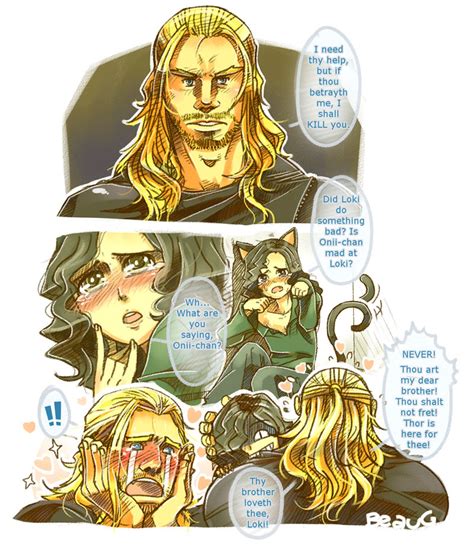 Thor Hugs Loki By Bogilliam On Deviantart