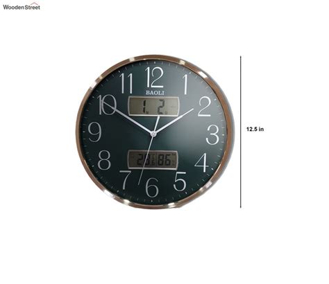 Buy Analog Digital Clock Analog Wall Clock With Digital Date Time