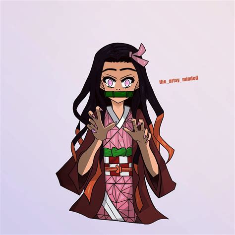 Nezuko Digital Art Amino