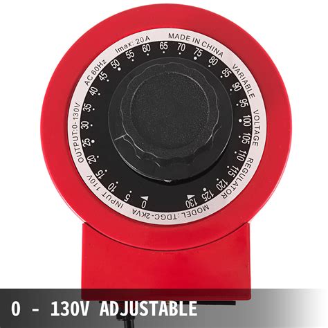 Vevor 2000va Variac Variable Transformer Max 20 Amp Variable Transformer 0 130 Volt Output