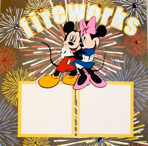 Disney Front And Back Of Album 12x12 Premade Scrapbook Layout Etsy