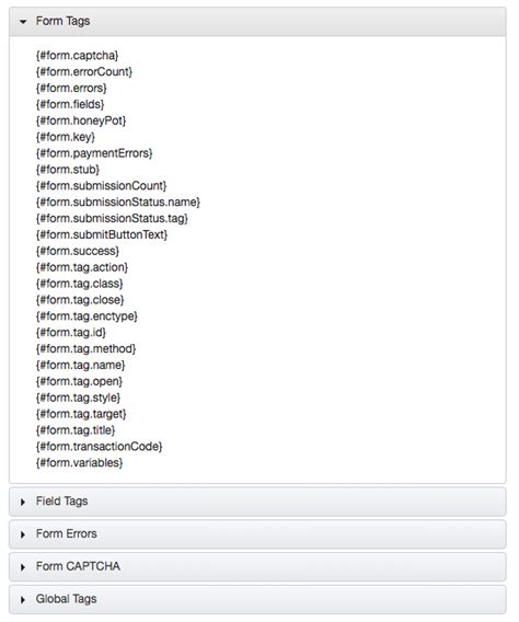 Global Form Templates Branch Cms Documentation