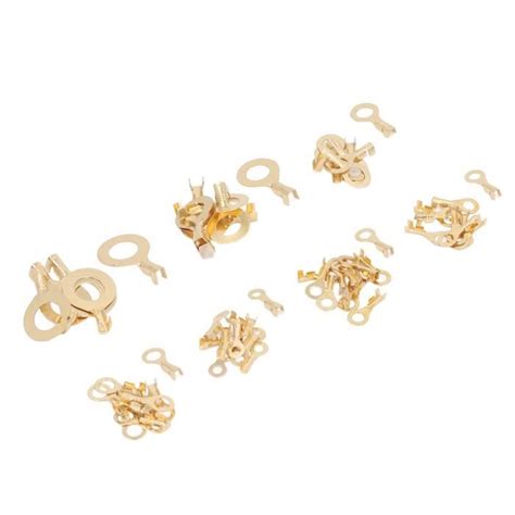 YOSOO Connecteur de fil terminal en forme de O en laiton doré 540Pcs M3