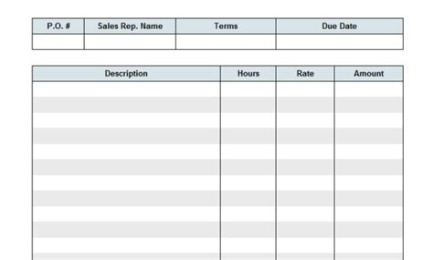 Hourly Service Billing Sample Inside Invoice Template For Dj Services