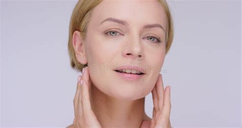 Face Luxury And Mature Woman With Skincare Makeup And Foundation