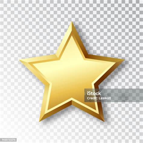 투명한 배경에 5 개의 뾰족한 황금 별 그림자 디자인 요소가 있는 현실적인 황금 별 1위에 대한 스톡 벡터 아트 및 기타 이미지 1위 3차원 형태 공휴일 Istock
