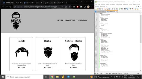Barbearia Ii Arredondando Bordas Dos Produtos Html5 E Css3 Parte 2