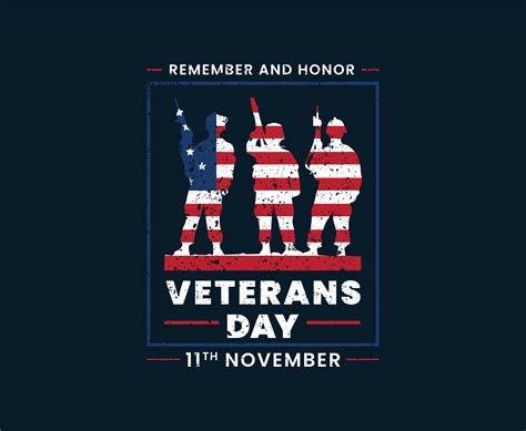 Veterans Day Typography Vector T Shirt Design 12001370 Vector Art At