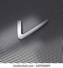 3d Metal Check Mark Icon On 스톡 일러스트 1307096899 Shutterstock