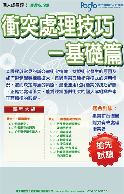 衝突處理技巧一：基礎篇博士博104人資市集
