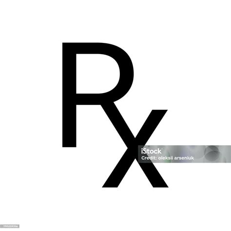Icône Rx Symbole De Prescription Régulier Médical Signe De Réception De
