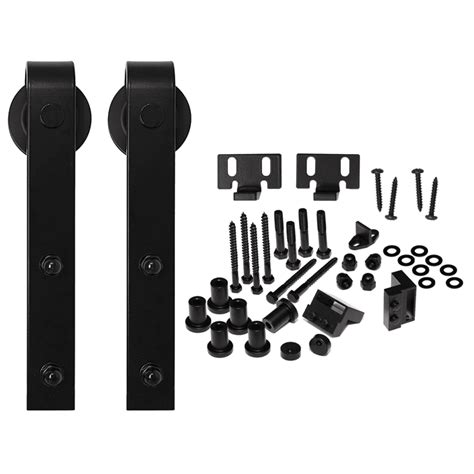 Black Barn Door Hardware Kit Track The Door And Trim Store