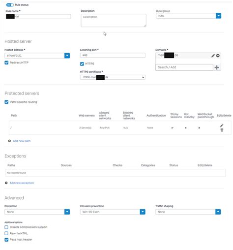 Webserver Protection Exchange Cluster Discussions Sophos Firewall