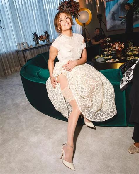 Jennifer Lopez Flashes Stockings And Teeny Thong In Racy Snap At