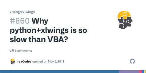 Why Pythonxlwings Is So Slow Than Vba · Issue 860 · Xlwingsxlwings