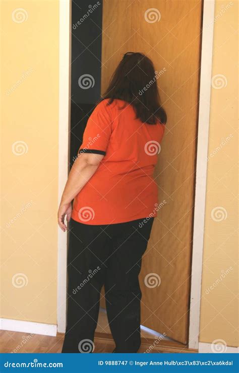 Obese Woman Stock Image Image Of Disabled Mature Middle 9888747