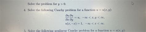 Solved Solve The Problem For Y Solve The Following Chegg
