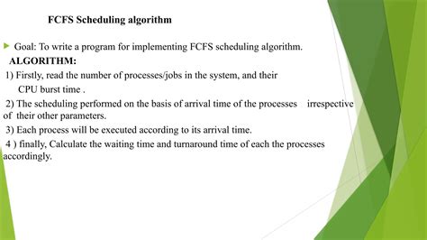 cpu scheduling algorithm presentation7 pptx