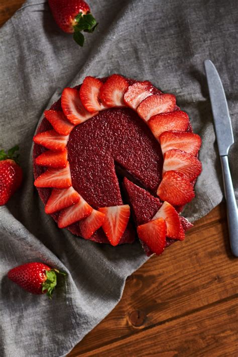 Tarta De Queso Vegana Con Mousse De Fresas Receta De Tarta Sin Gluten
