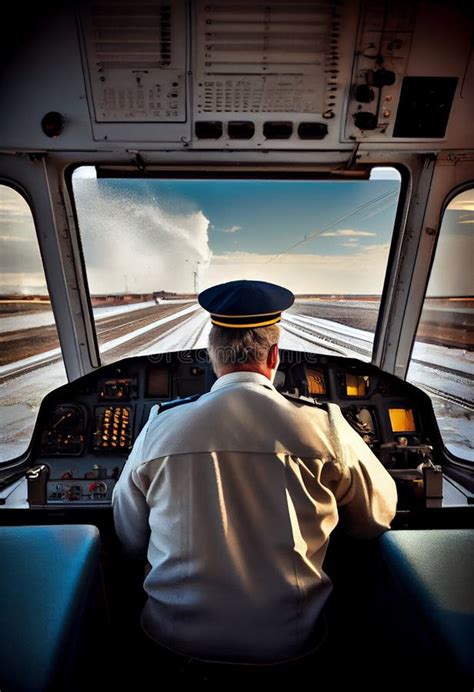 Train Driver In The Cab Of A Moving Train Stock Image Image Of Night