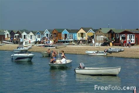Colorful Beach Huts At Hengistbury Head Dorset