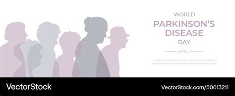 World Parkinsons Disease Day6 Royalty Free Vector Image