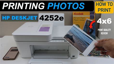 Hp Deskjet 4252e Printing Photos 4x6 5x7 Letter Size Print Quality