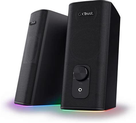 Trust Gaming Gxt 612 Cetic Bluetooth Speaker Set 2 0 Wireless Pc Speakers With Rgb Lights 18w
