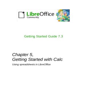 Fillable Online Wiki Documentfoundation Chapter Getting Started With Calc The Document