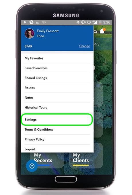 Android Setting Home Areas MyTheo